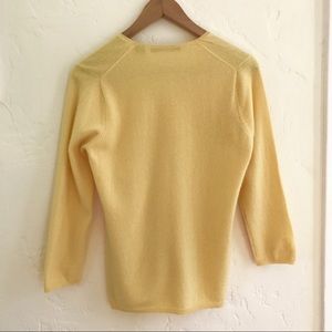Saks Fifth Avenue | Sweaters | Saks 0 Cashmere Lemon Yellow Sweater ...